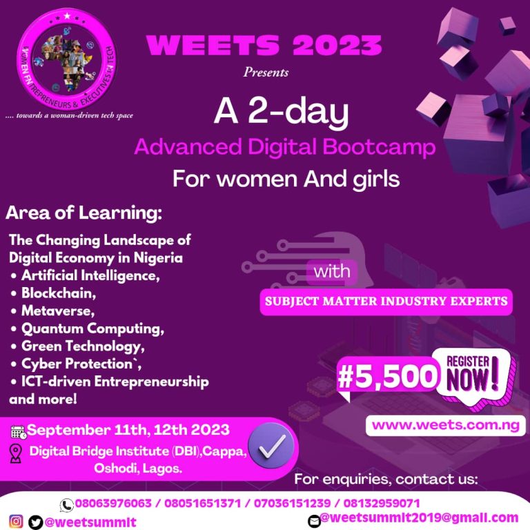 WEETS Workshop – Women Entrepreneurs and Executives Tech Summit